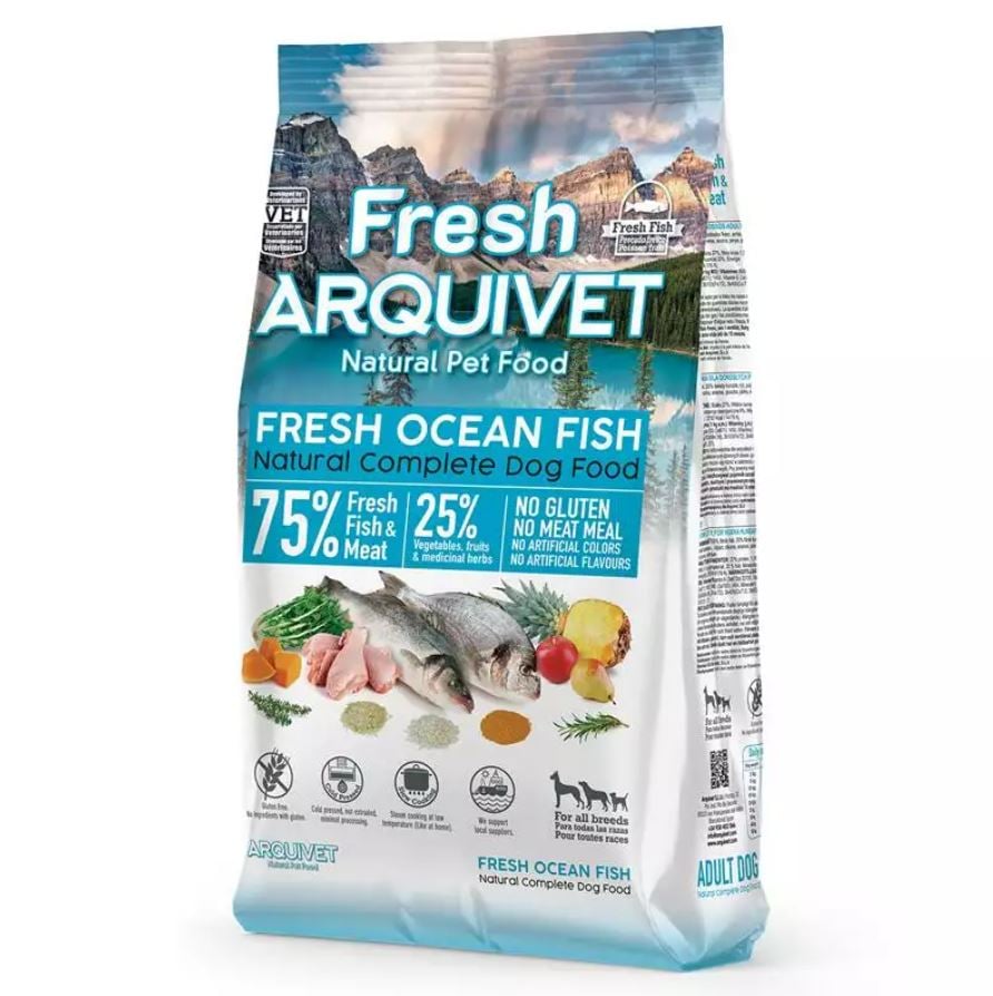 ARQUIVET Fresh Hrana semi-umeda caini, cu peste oceanic 2.5 kg :: Câini ...