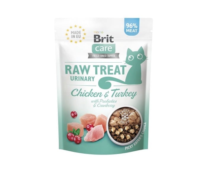 BRIT Care Raw Treat Freeze Dried Urinary Cat 40 g snack pisici ...